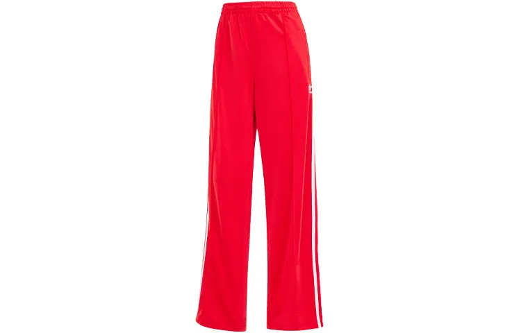 adidas originals Firebird Loose Track Tracksuit Bottoms Red - POIZON