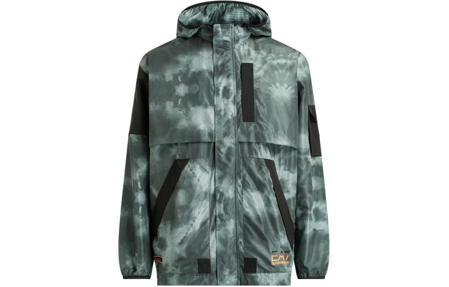 EMPORIO ARMANI EA7 Puffer Jackets Men Green Camouflage - POIZON