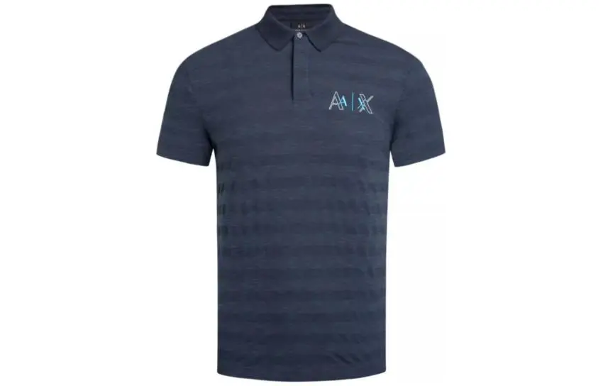 ARMANI EXCHANGE Polo Shirts Men Navy Blue - POIZON