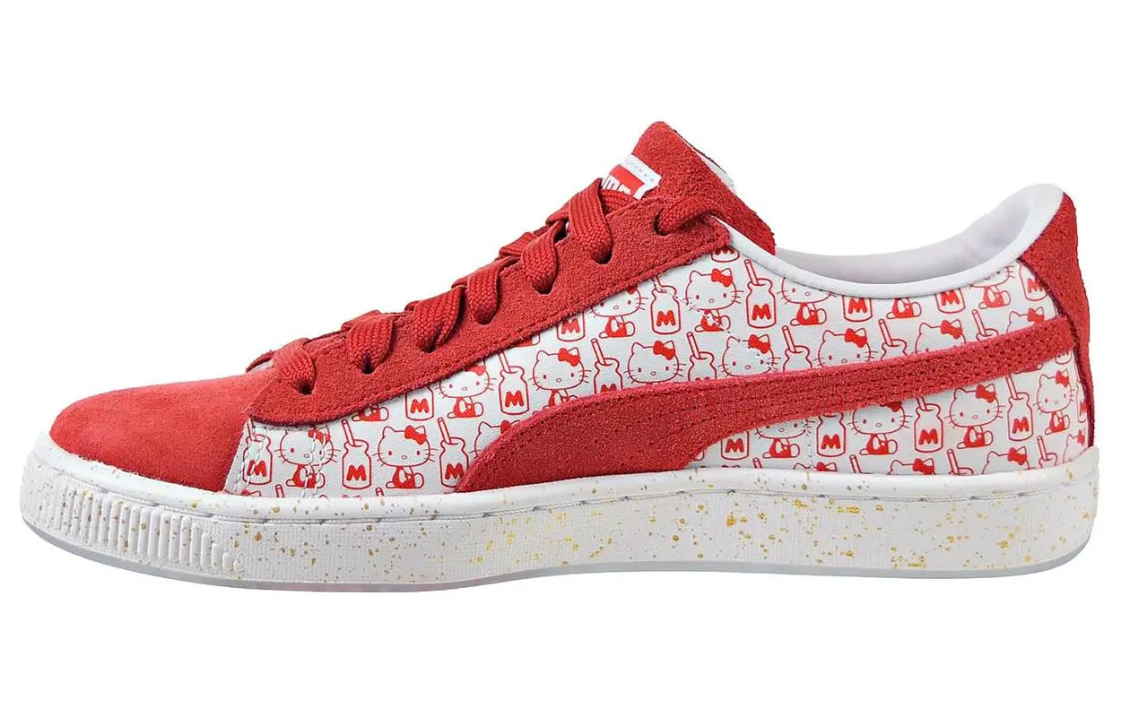 Puma Hello Kitty X Suede Classic Infant 'Bright Red' US Kids 6.5 - POIZON
