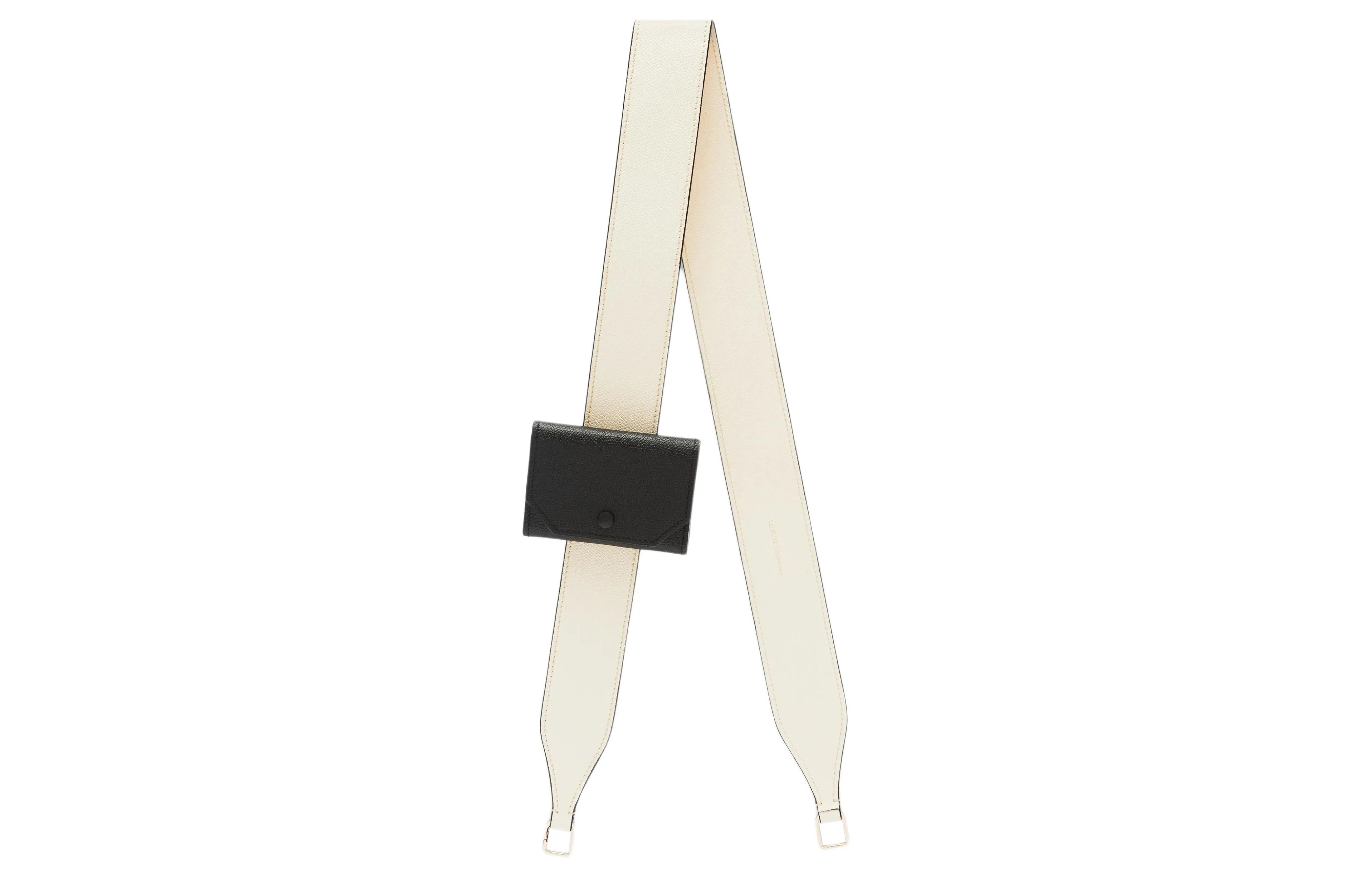 Valextra Shoulder Strap Bag Pergamena White/Black 101cm - POIZON