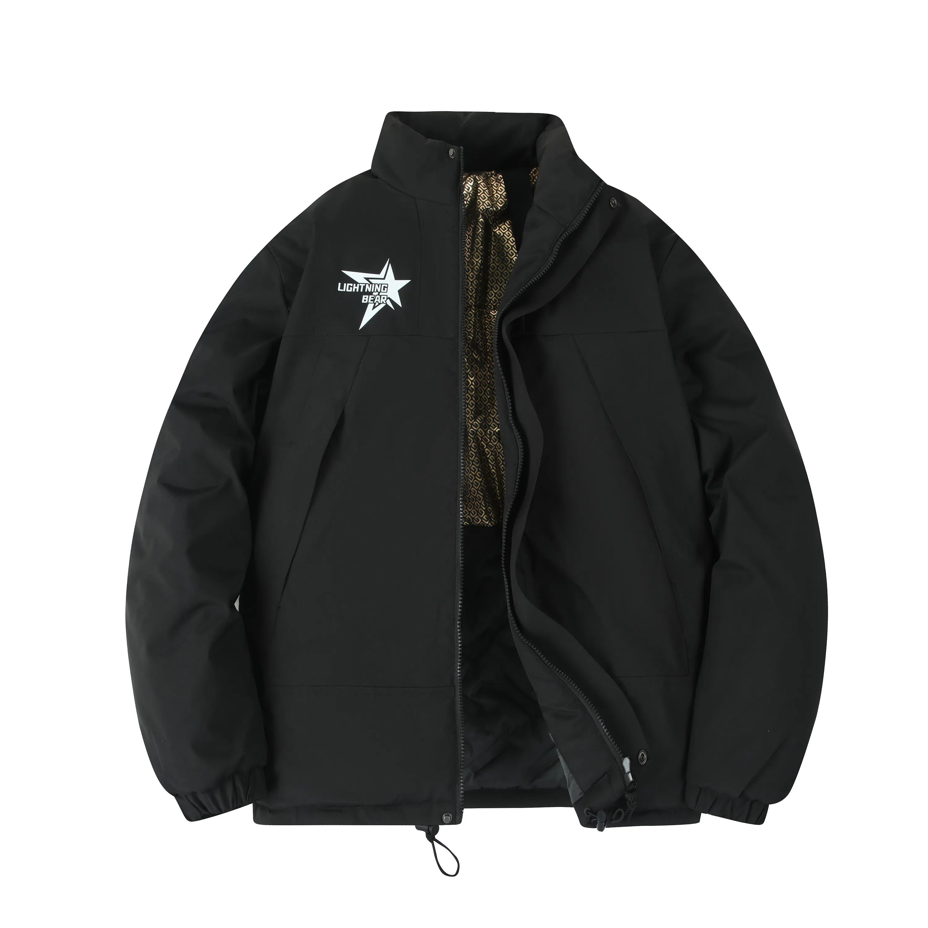 LIGHTNING BEAR Unisex Quilted Jacket - POIZON