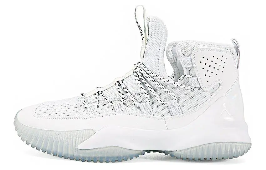 PEAK Basketball Shoes Men High-Top White - POIZON