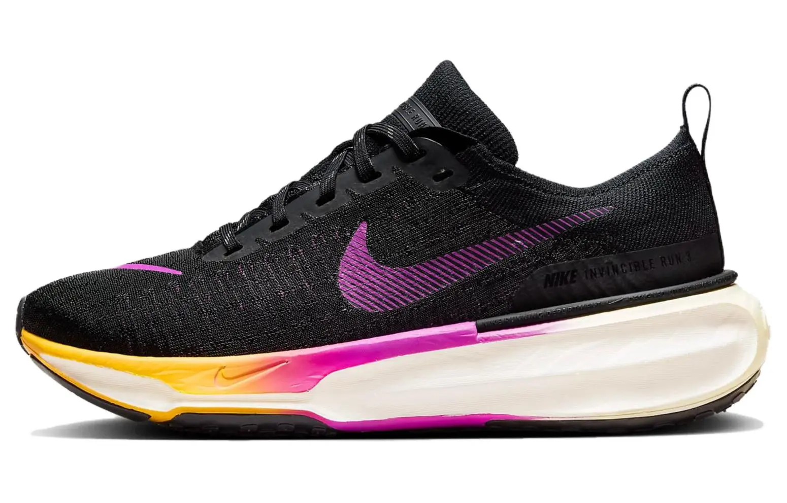 Nike ZoomX Invincible Run 3 Black Hyper Violet Laser Orange Women's US W 10