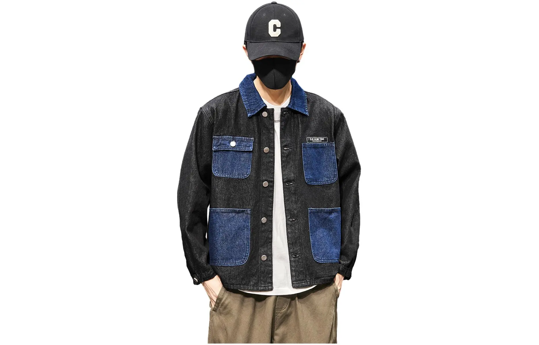 Tonlion Men Denim Jacket - POIZON