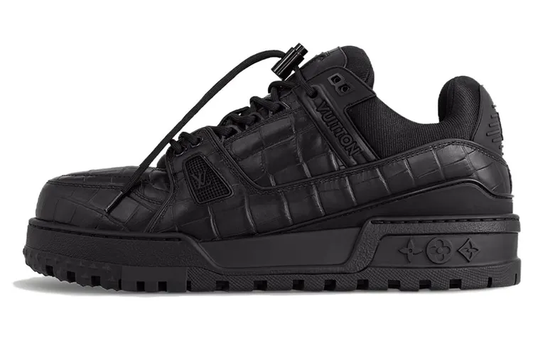 LOUIS VUITTON LV Trainer Maxi Sneaker Black - POIZON