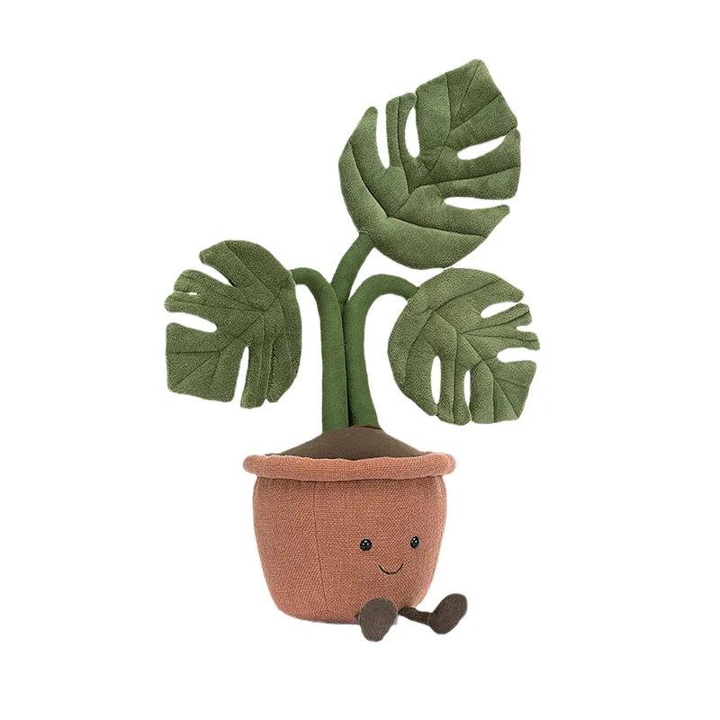 JELLYCAT Amuseables Monstera Plant Plush Toy - POIZON