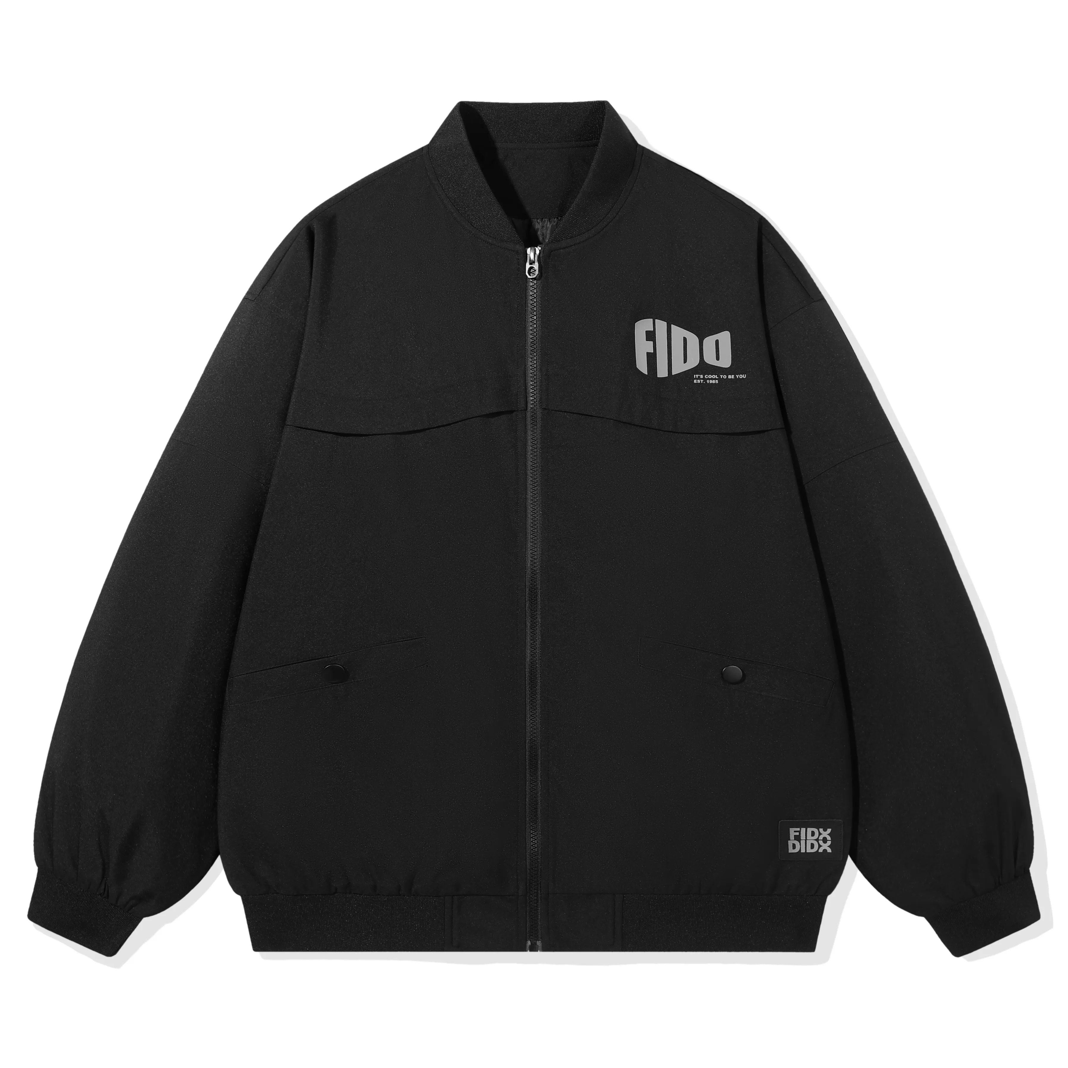 FIDO DIDO Patchwork design Unisex Jacket - POIZON