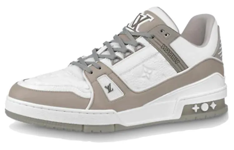 LV Trainer Grey White Male - POIZON
