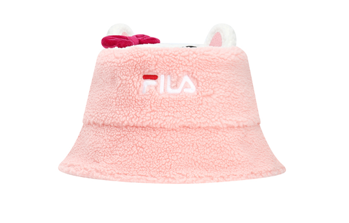 Pink fila bucket hat store