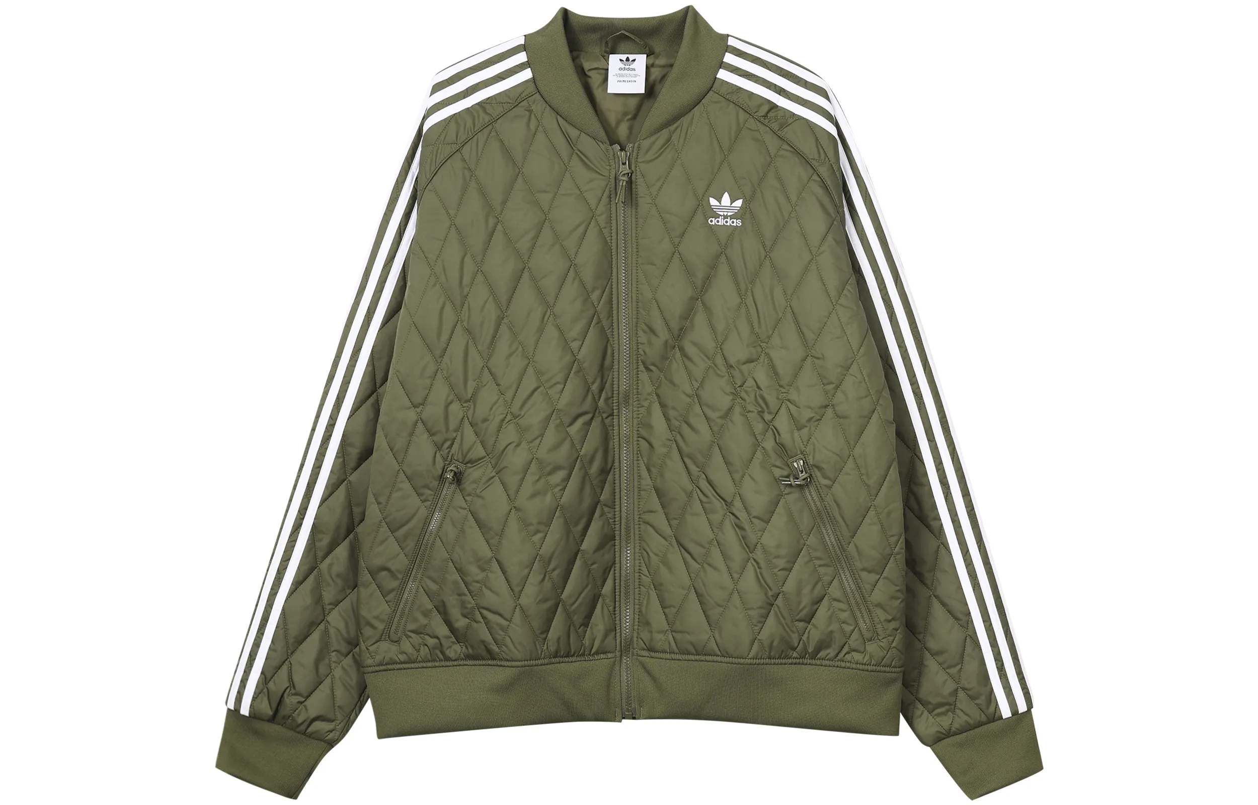adidas originals ADICOLOR CLASSICS Quilted Jacket Men Olive - POIZON