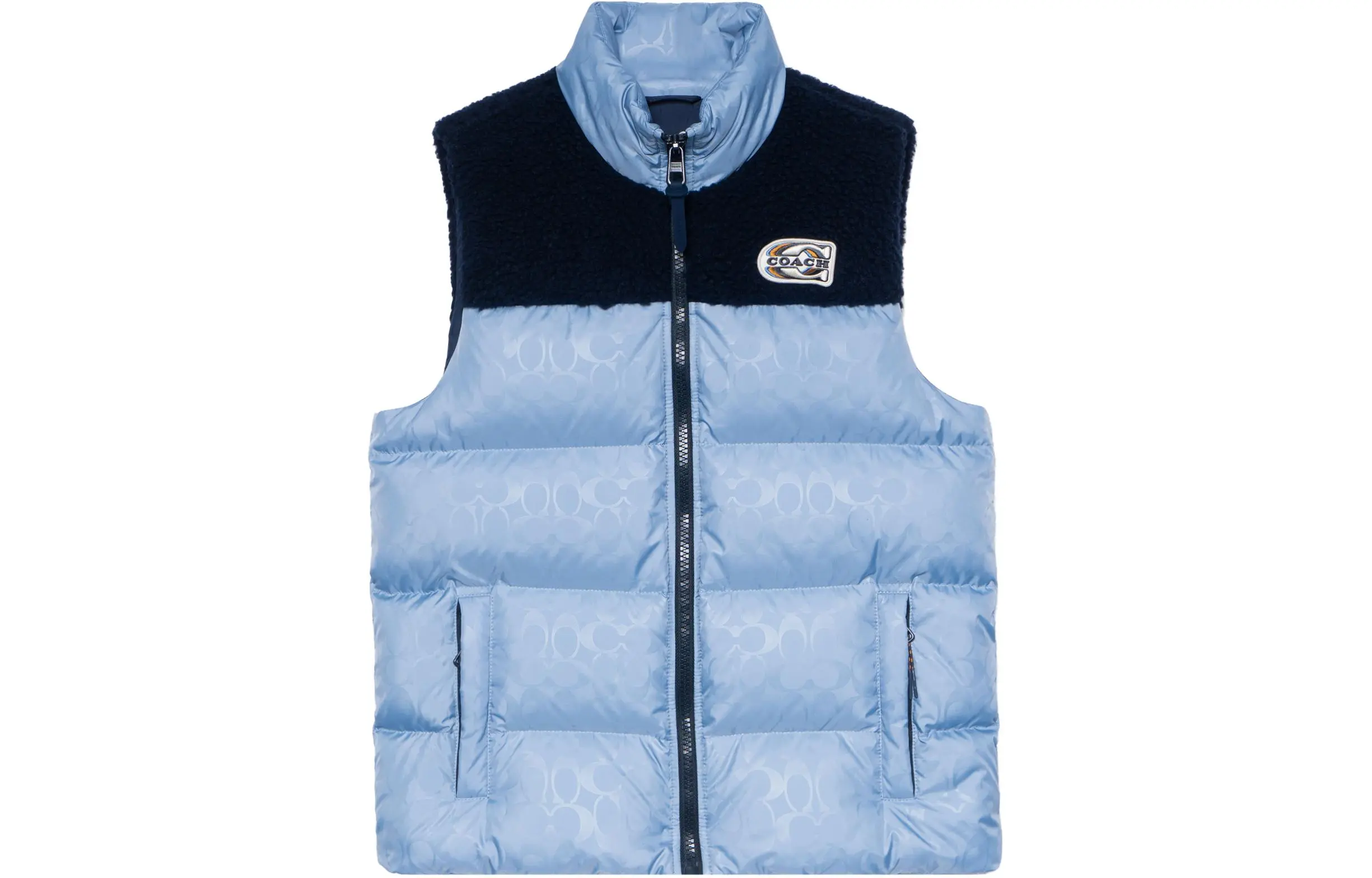 COACH Vest Men Blue - POIZON