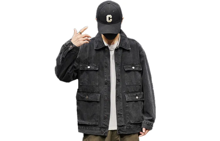 Tonlion Men Denim Jacket - POIZON