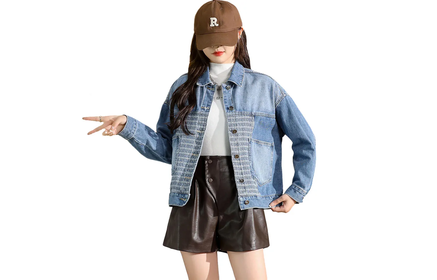 Tonlion Women's Denim Jacket - POIZON