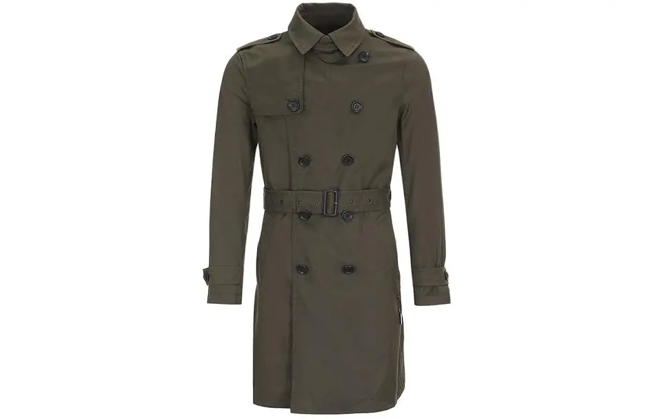 COACH Trench Coats Men Olive Green - POIZON