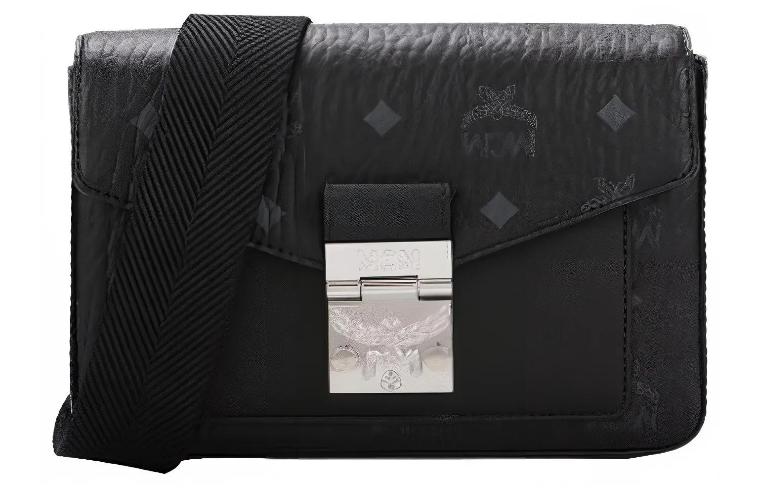 MCM Millie Visetos Leather Envelope Bag Shoulder Bag Crossbody Bag ...