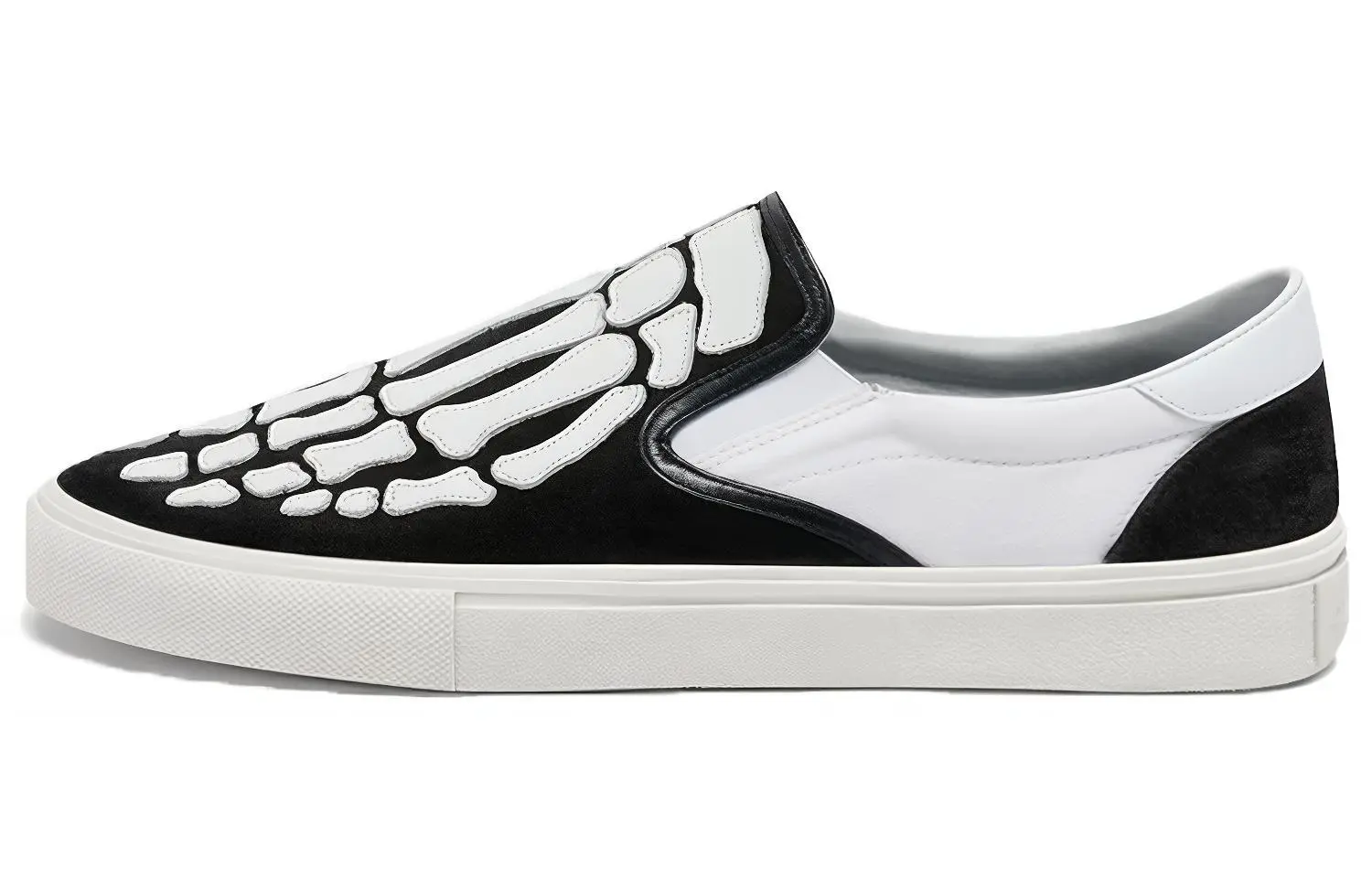 AMIRI Slip-On 'Skeleton Toe - Black White' - POIZON
