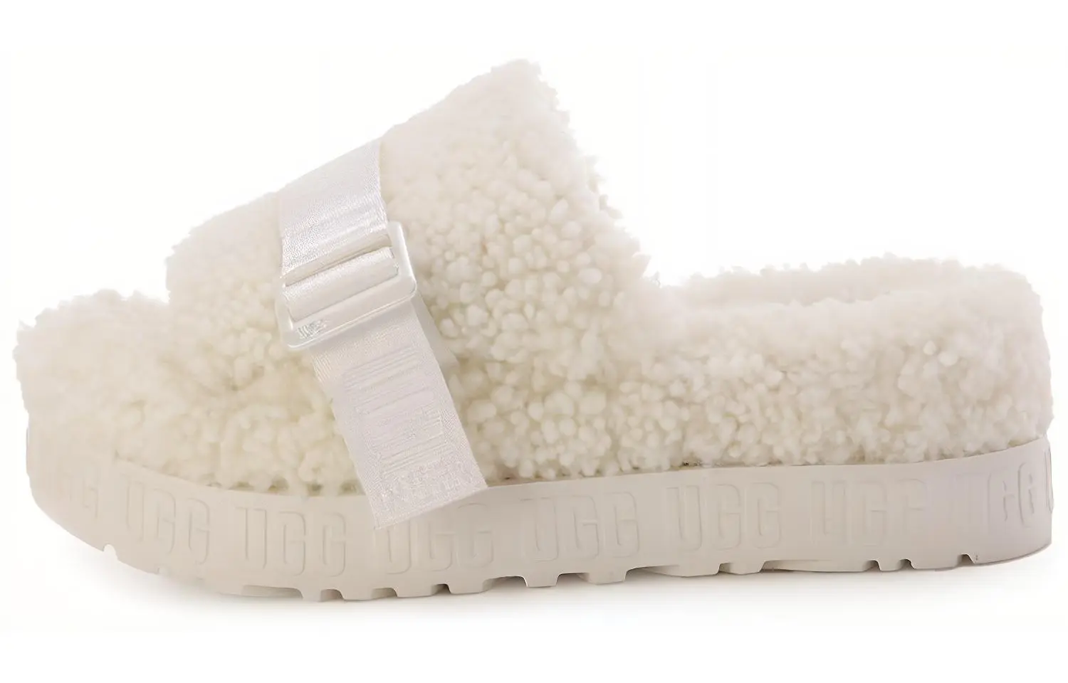 UGG Slide Slippers Women's White - POIZON