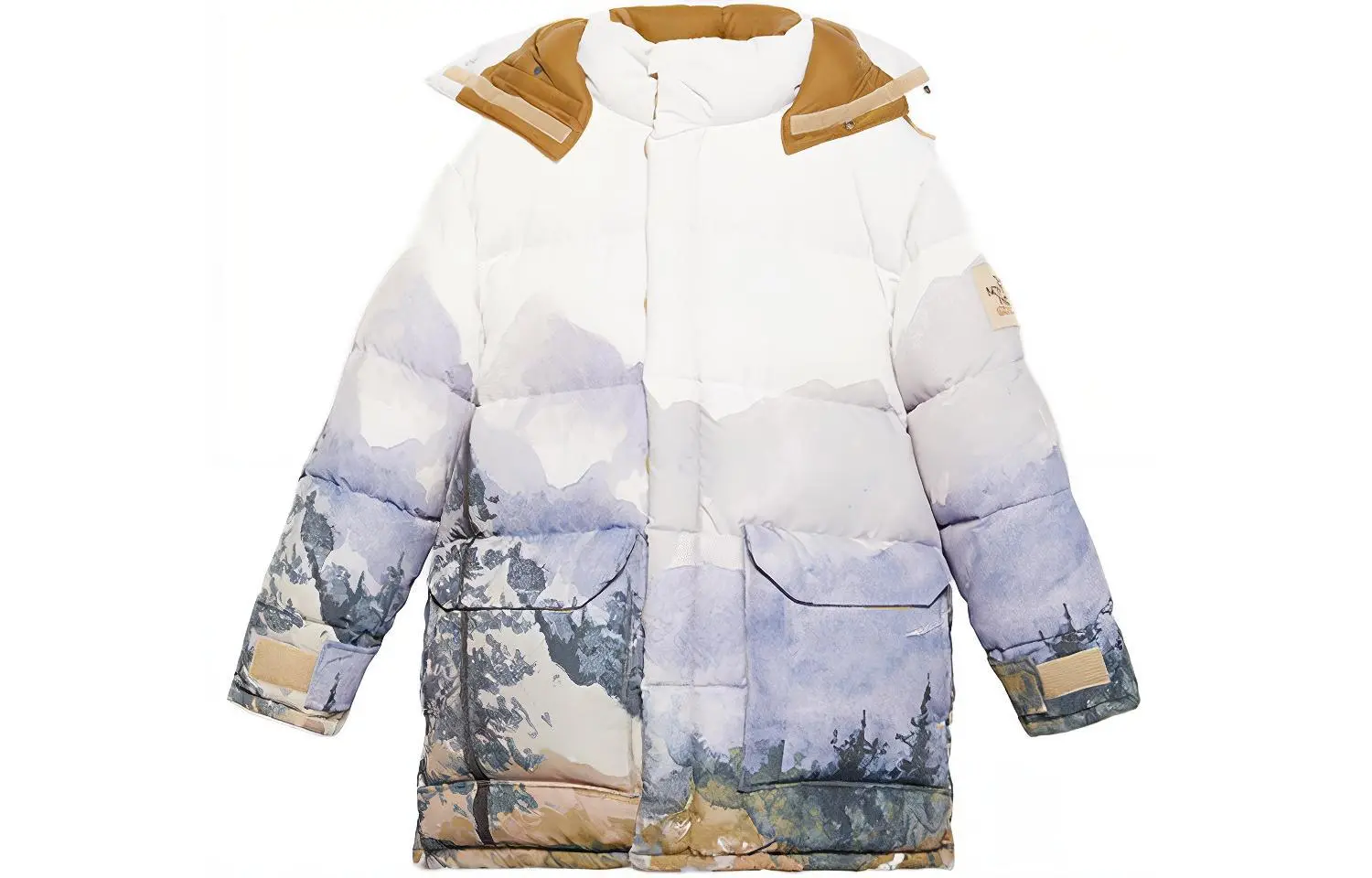 GUCCI X The North Face Padded Jacket Trail Print - POIZON