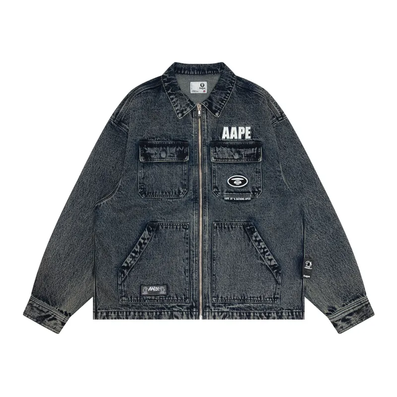 Aape Men Denim Jacket - POIZON