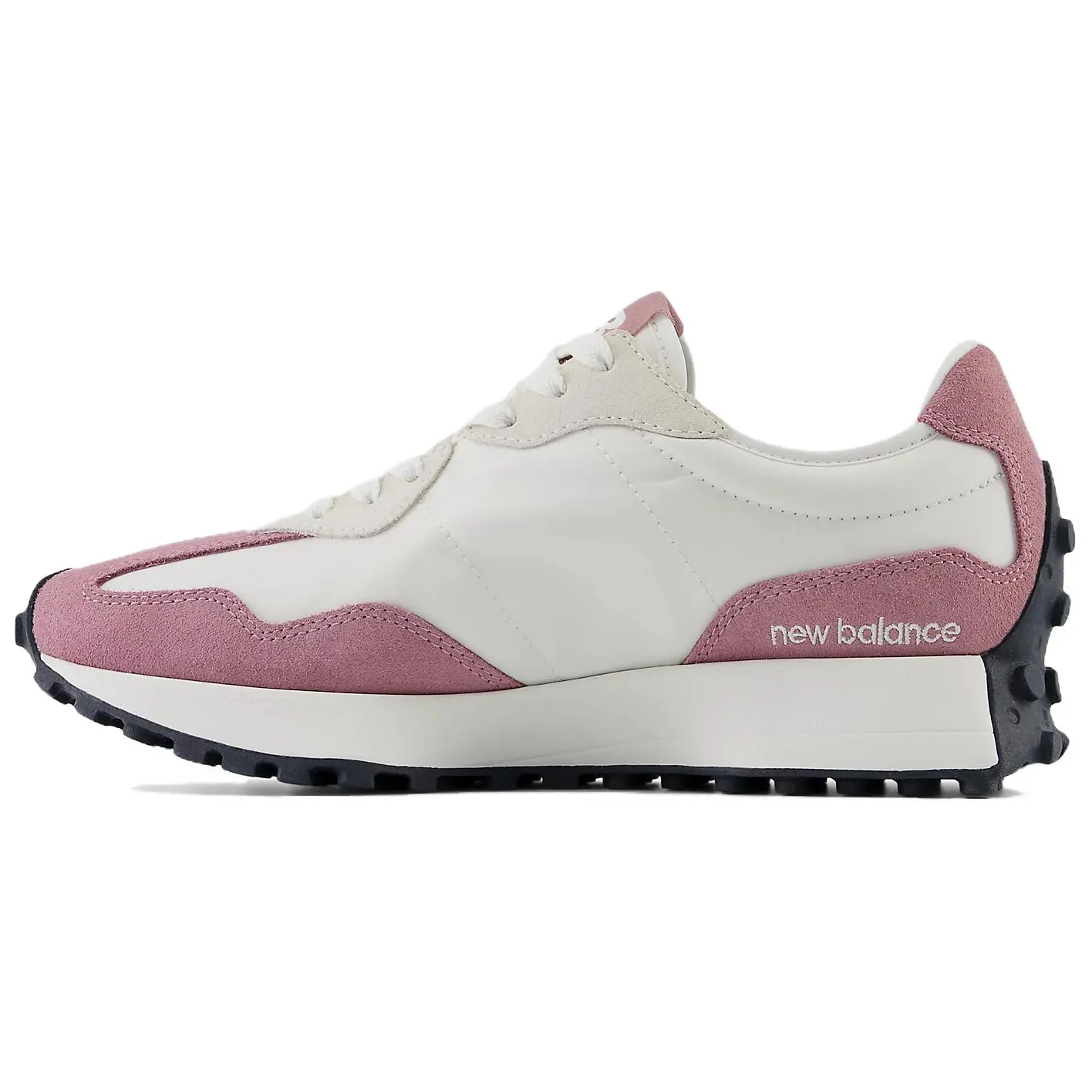New Balance 327 Pink White Suede (Women's) - POIZON