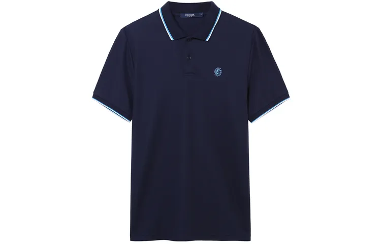 YOUNGOR Polo Shirts Men Navy Blue - POIZON