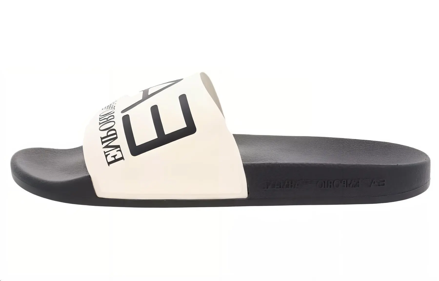 Ea7 EMPORIO ARMANI Logo-print Moulded-footbed Slides - POIZON