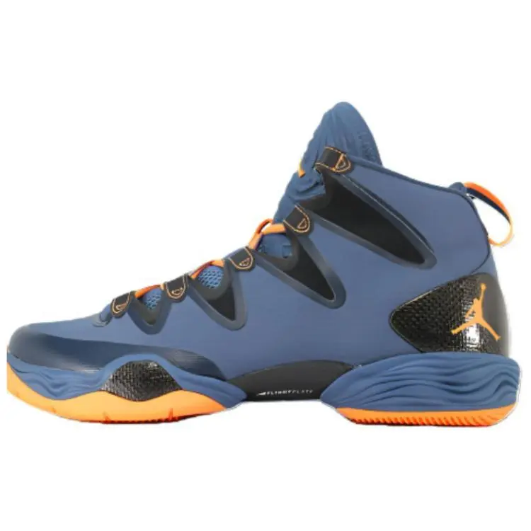 JORDAN Air JORDAN 28 Vintage Basketball Shoes Men Mid-Top Blue - POIZON
