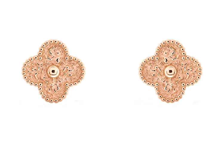 Van Cleef & Arpels Women's Alhambra Four Leaf Lucky Series Earring - POIZON