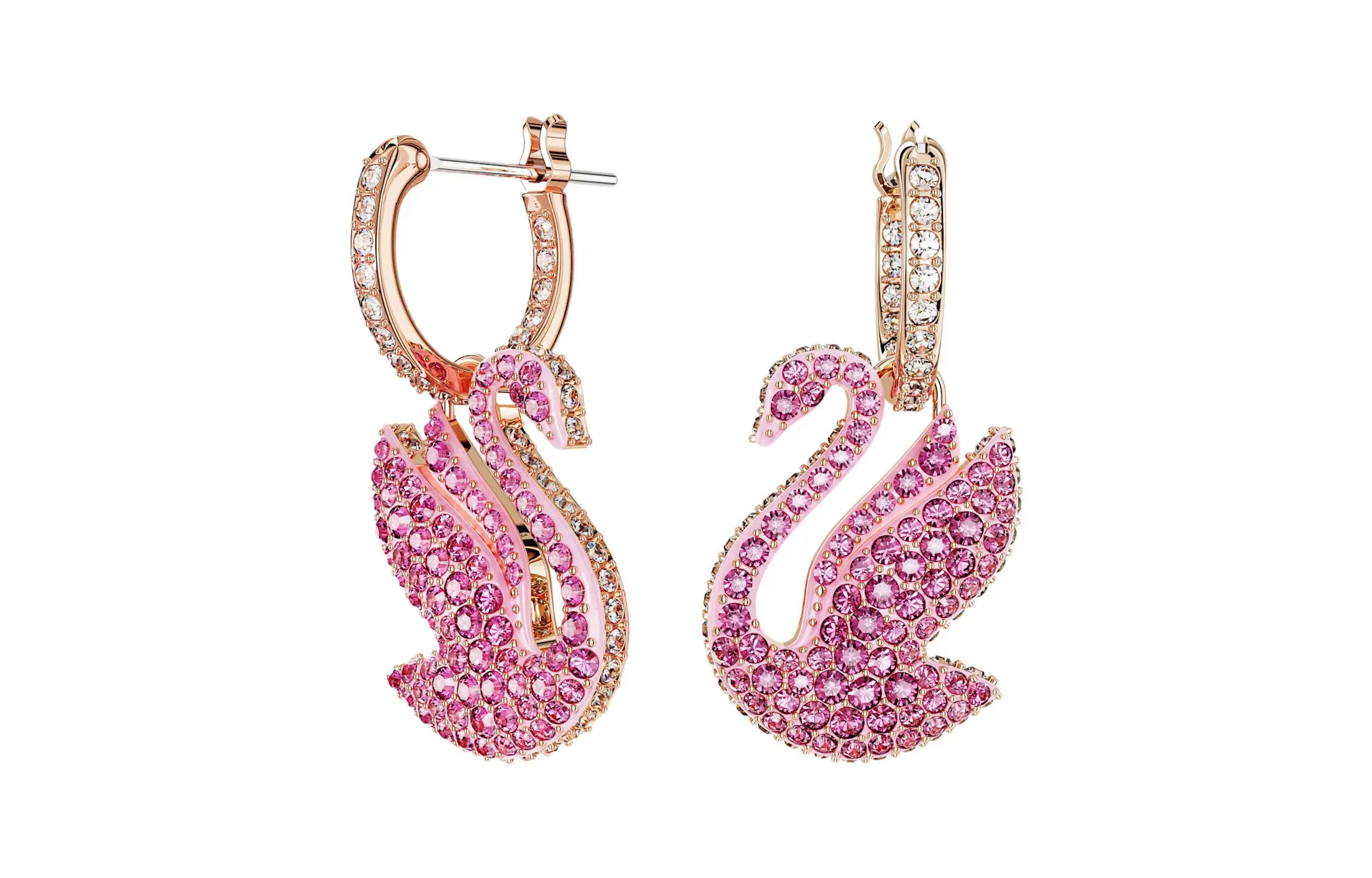 Swarovski Women Iconic Swan Earring - POIZON