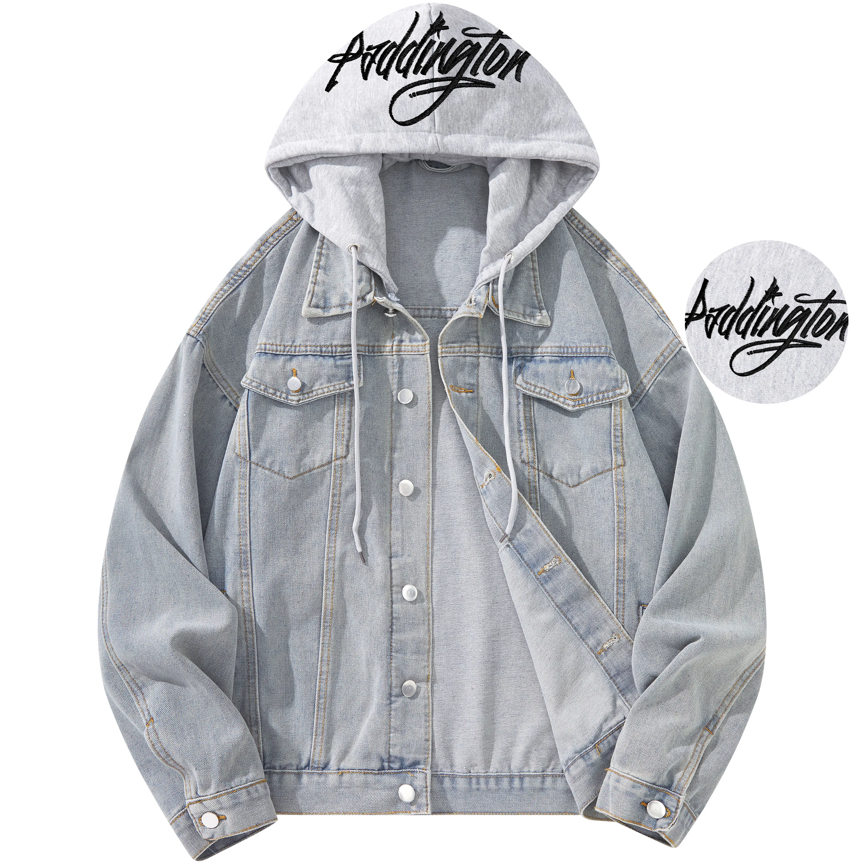 Paddington Bears Unisex Denim Jacket - POIZON