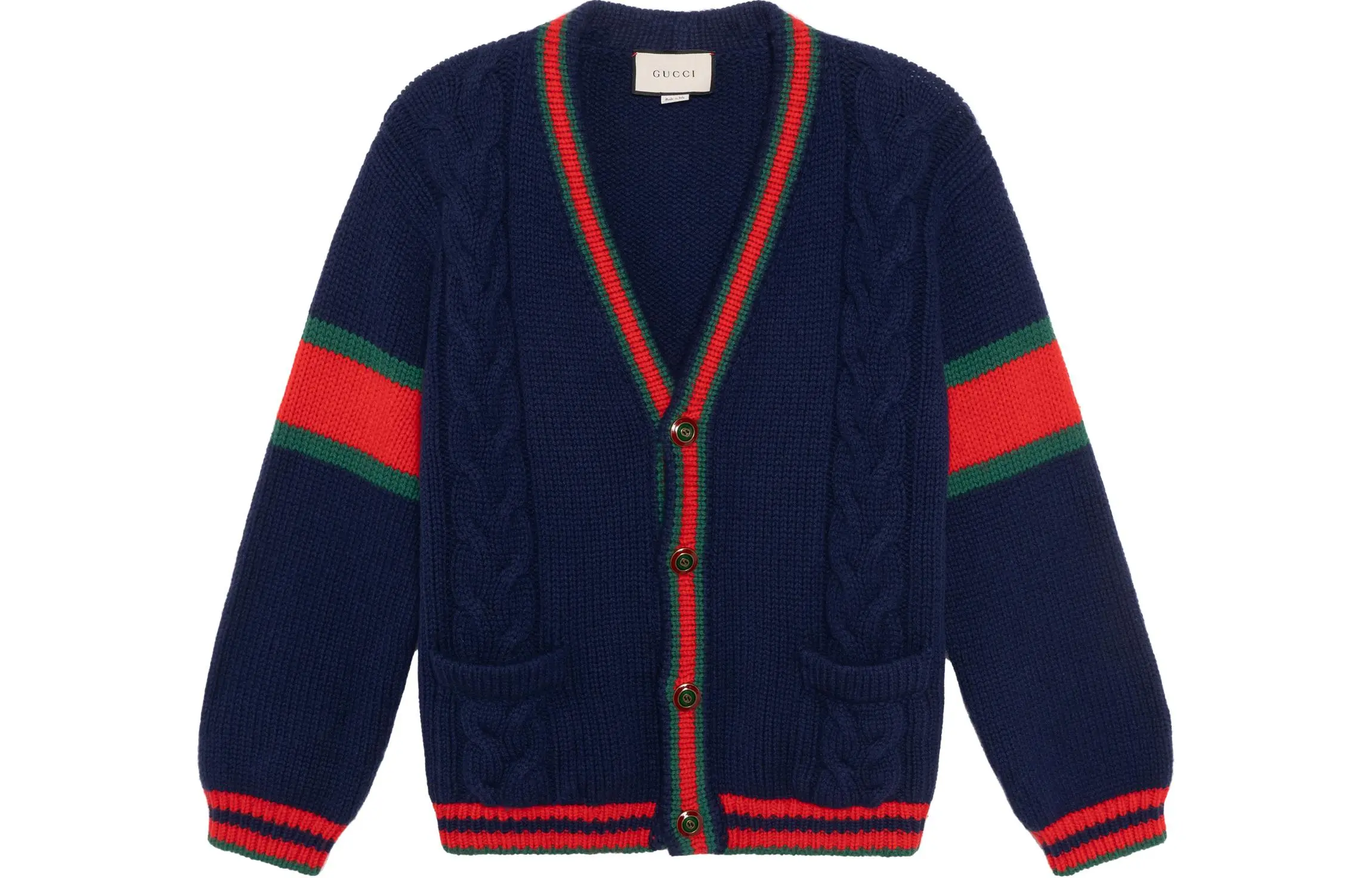 GUCCI Cable Knit Cardigan - POIZON