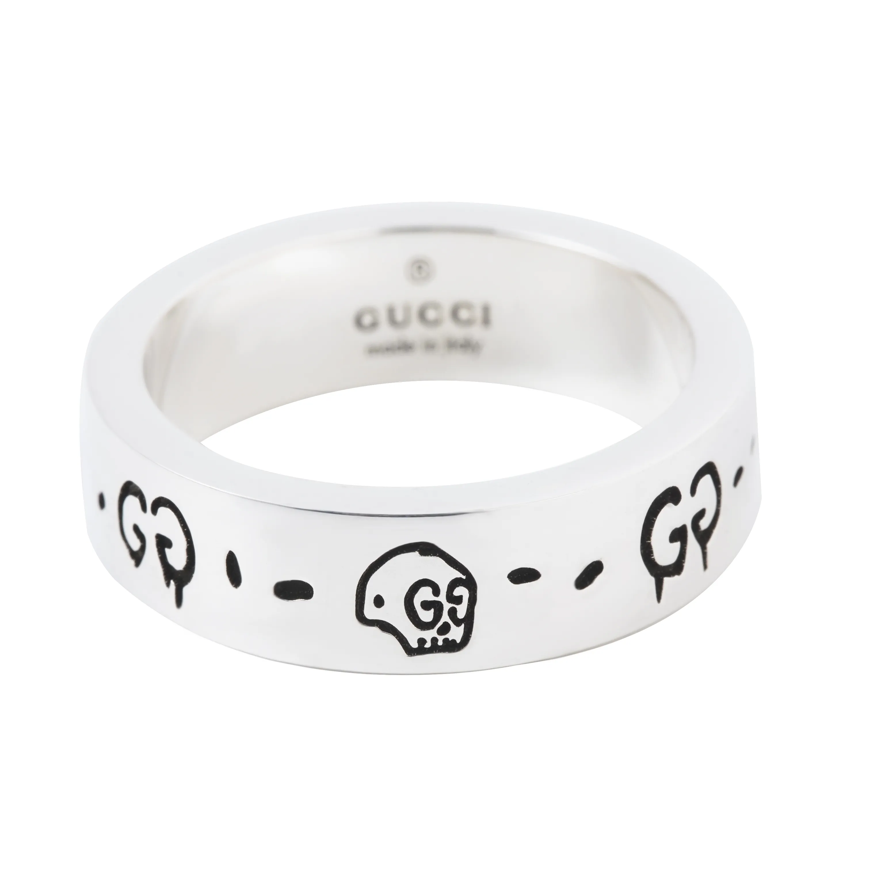 GUCCI Ghost Ring Small Silver - POIZON