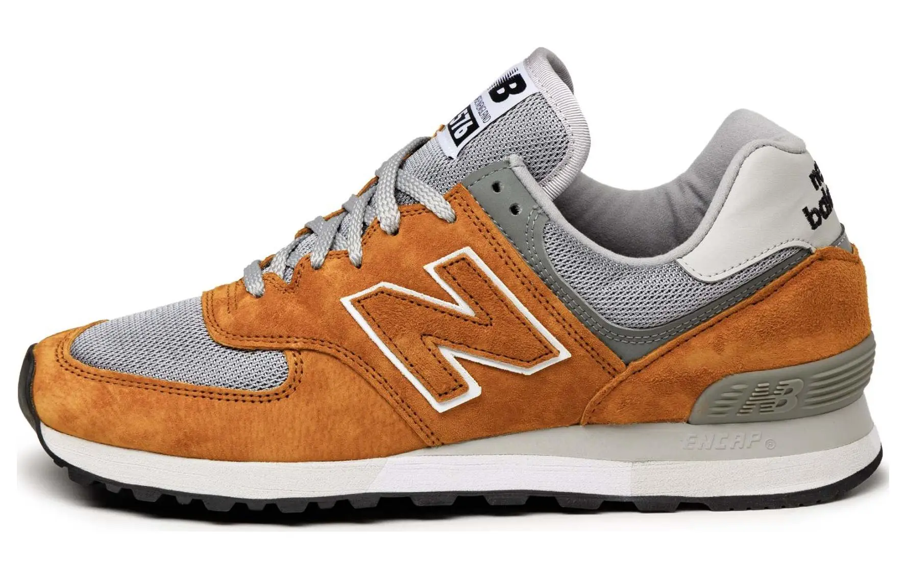 New Balance 576 Made In Uk 'Orange Grey' - POIZON