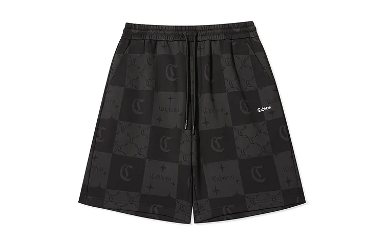 Cabbeen Casual Shorts Men Black 01 - POIZON