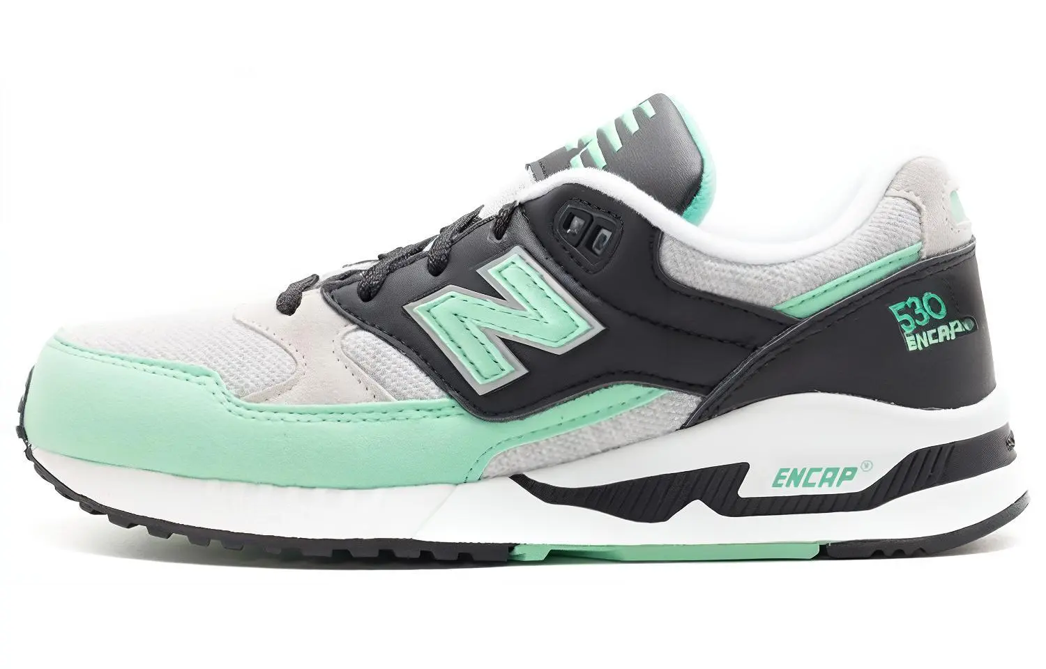 New Balance NB 530 Running Shoes Women's Low-Top Green/Black/White - POIZON