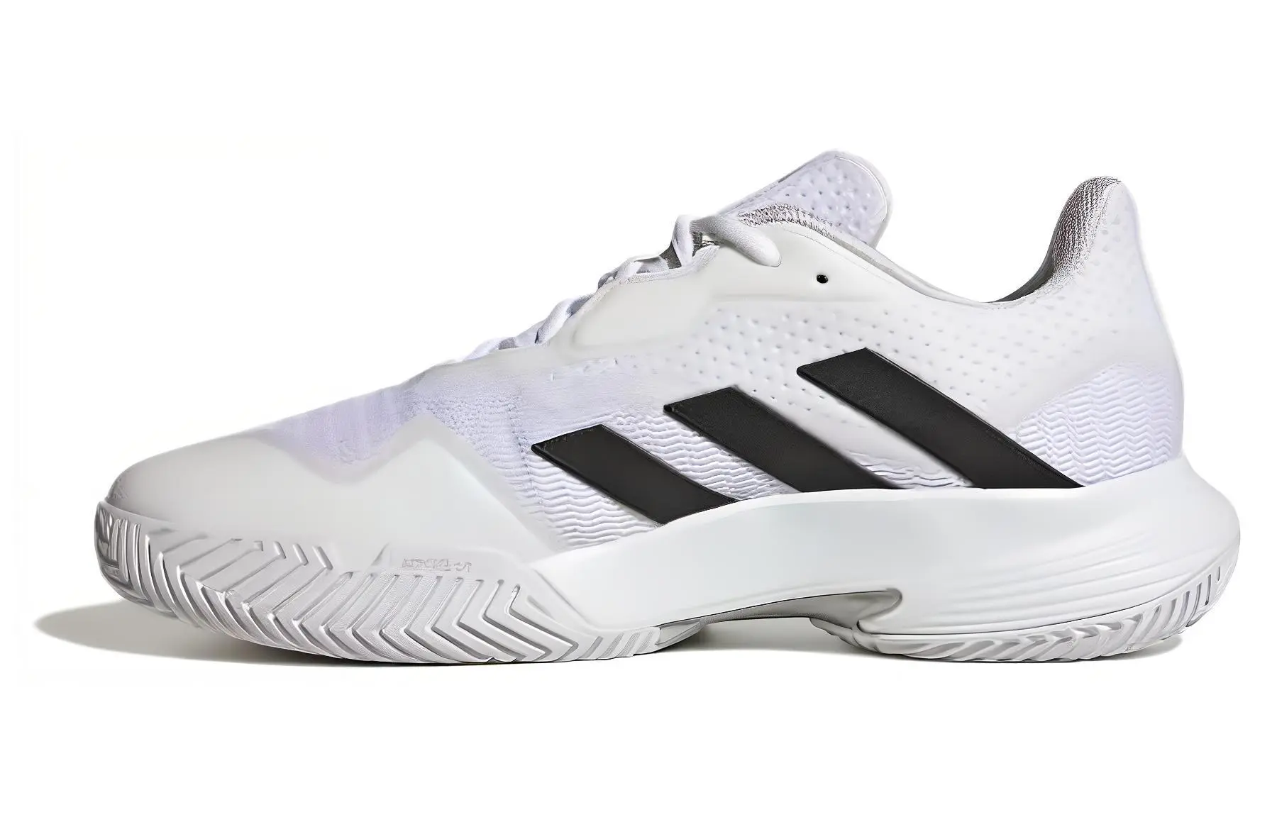 adidas Courtjam Control Cloud White Core Black Matte Silver - POIZON