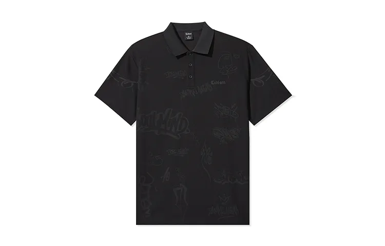 Cabbeen Polo Shirts Men Coal Black - POIZON