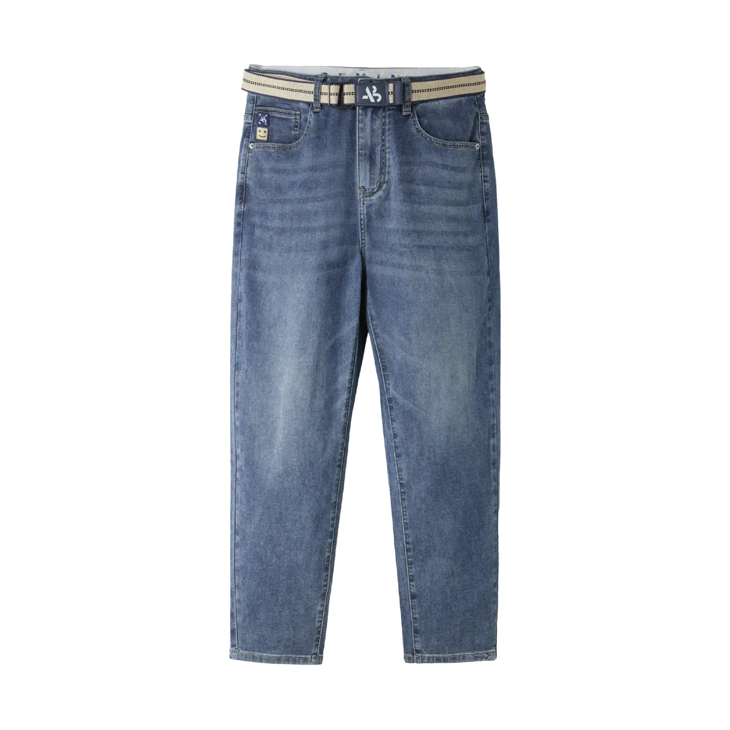 HLA Jeans Men Blue Gray Ox Transition Color Light C0 - POIZON