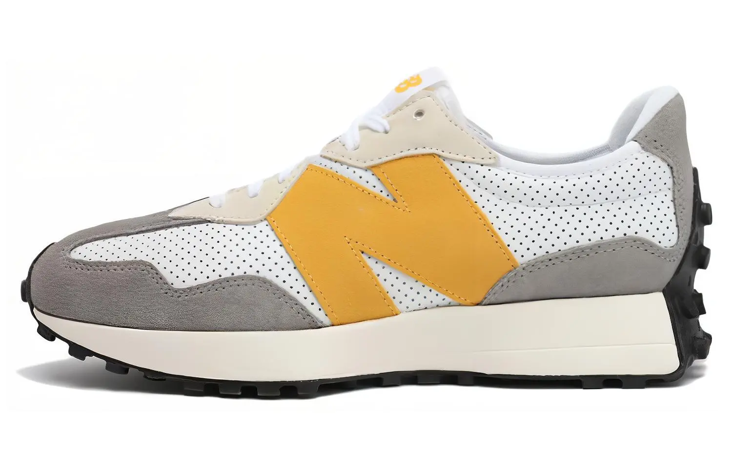 New Balance 327 'White Grey Yellow' Jd Exclusive - POIZON
