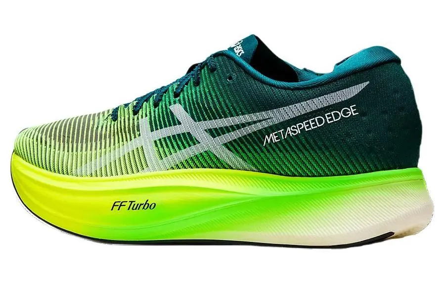 Asics Metaspeed Edge+ Velvet Pine Safety Yellow - POIZON