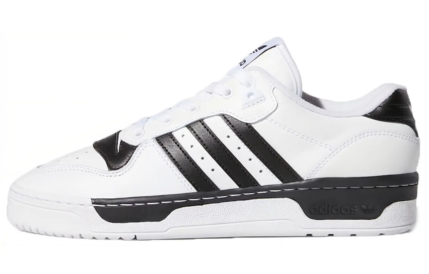 Adidas Rivalry Low Cloud White Core Black Stripes - POIZON