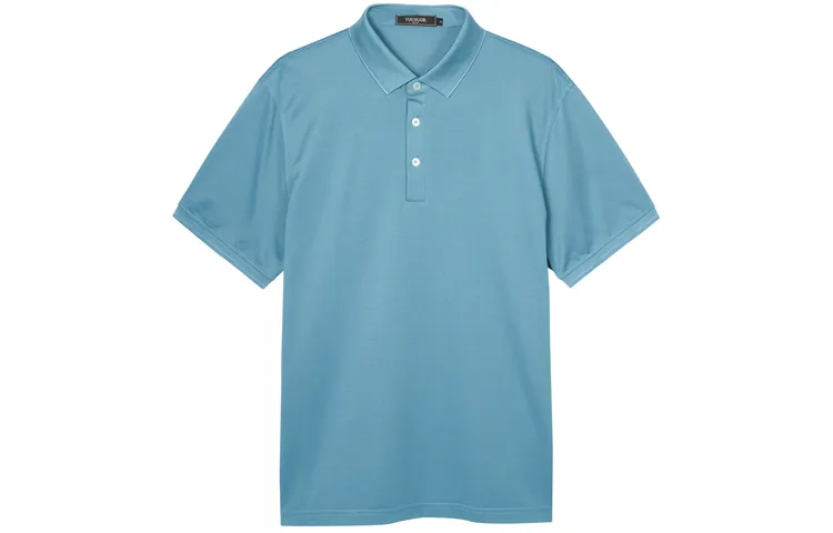 YOUNGOR Polo Shirts Men Gray Blue - POIZON