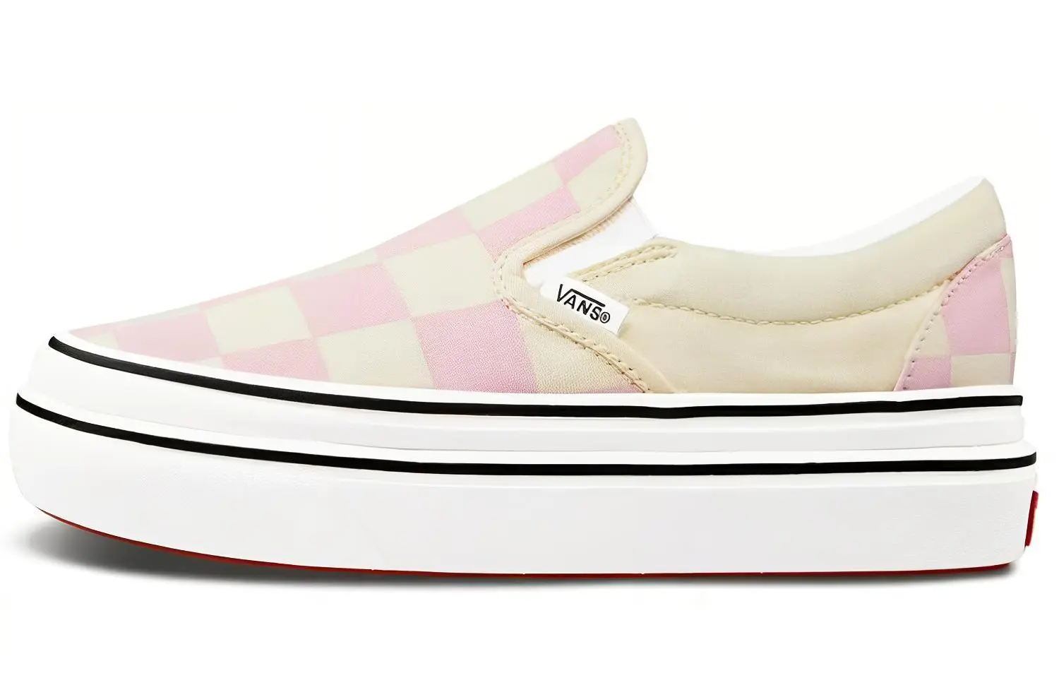 Vans Slip-On Classic ComfyCush 'Big Classics Checker - Blushing Bride ...