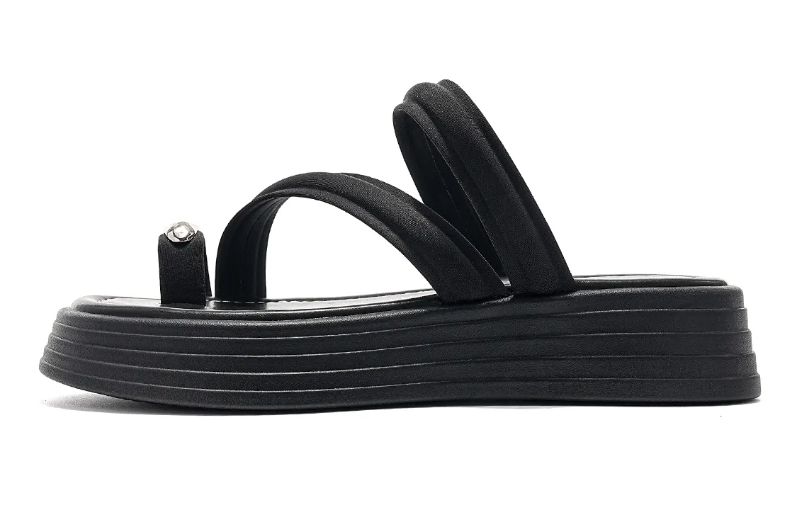 EBLAN Slide Slippers Women's Black - POIZON