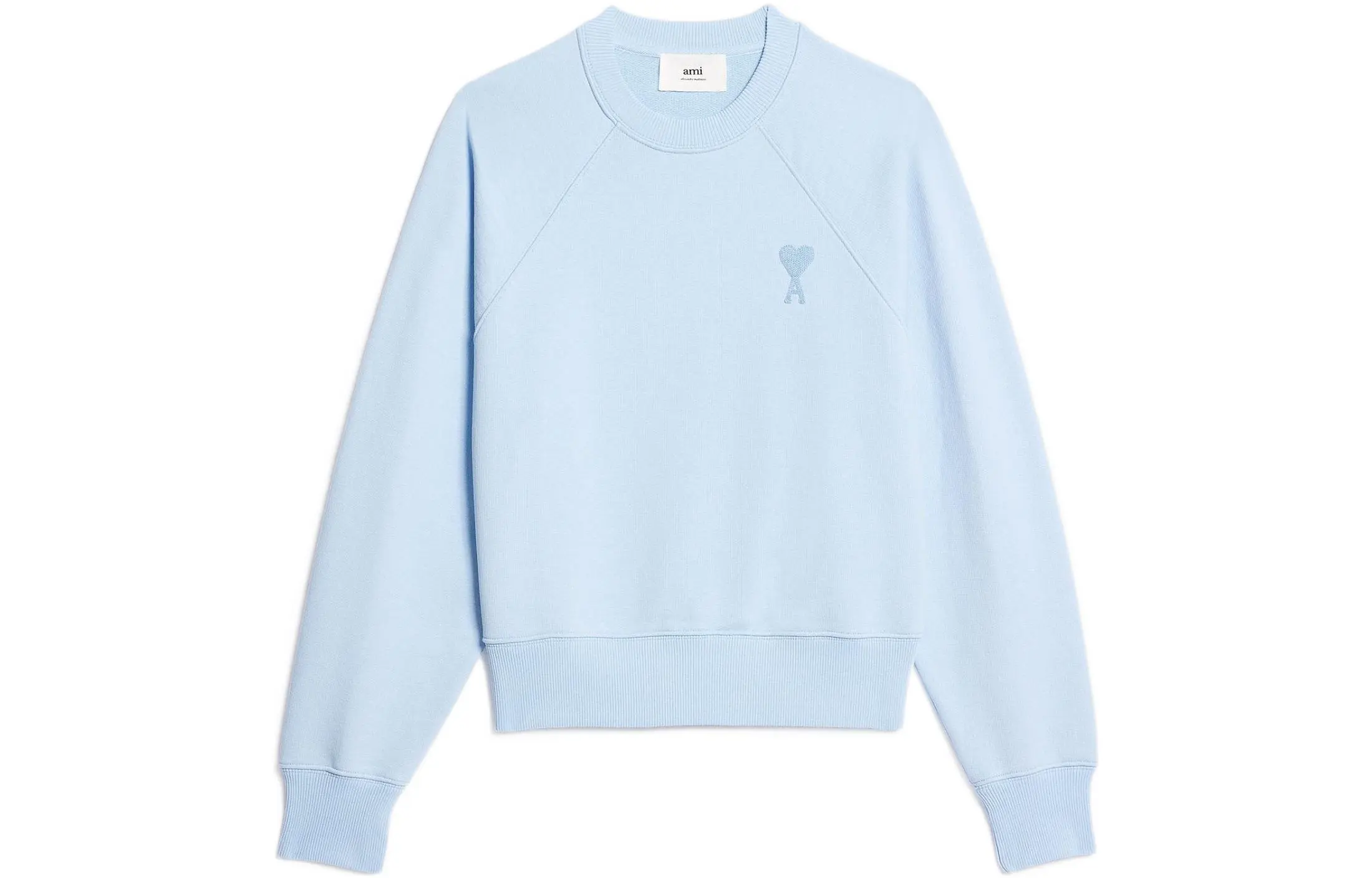AMIPARIS Ami Tonal Sweatshirt 'Sky Blue' - POIZON