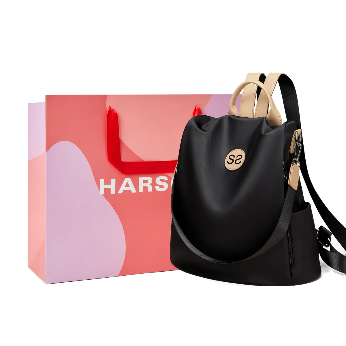 HARSON Backpack Black - POIZON