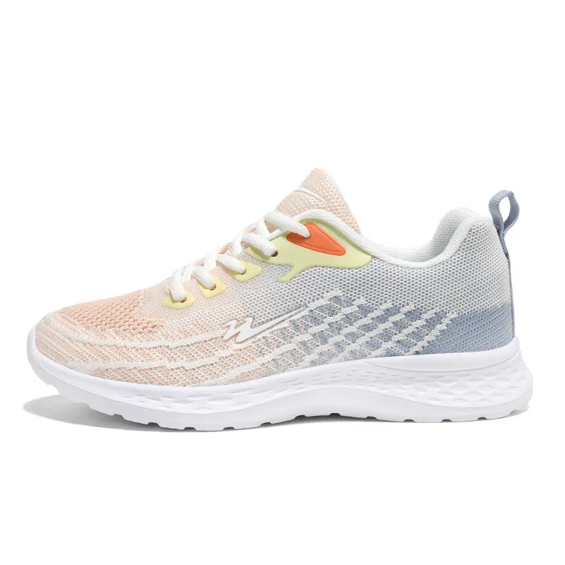 DOUBLE STAR 88 Running Shoes Women's Low-top White/yellow/orange - POIZON