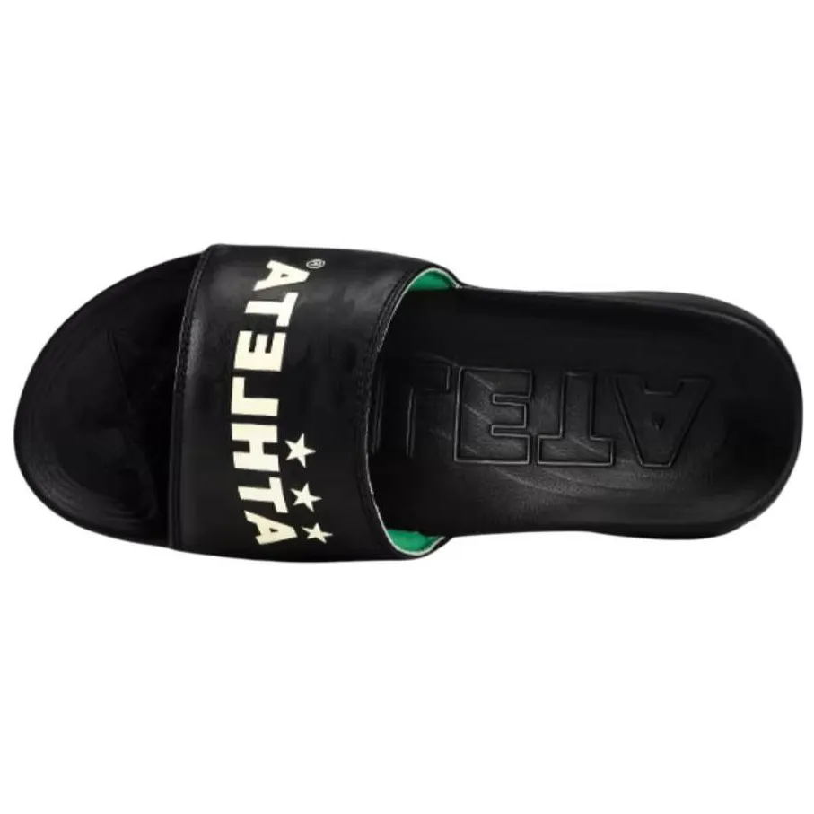 ATHLETA Slide Slippers Men Black - POIZON