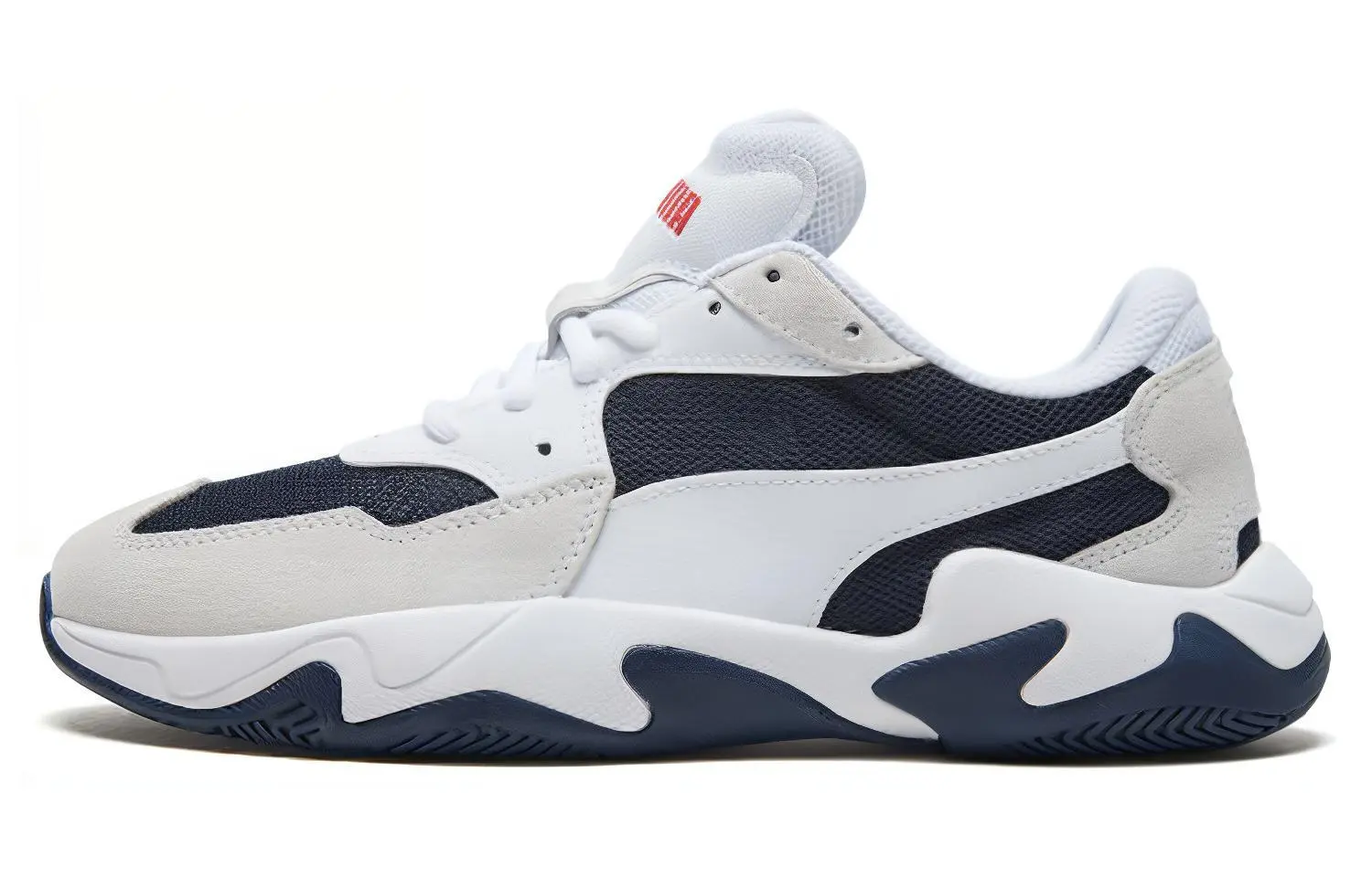 PUMA Storm Adrenaline Low White Casual Sneakers Shoes 'Black White ...